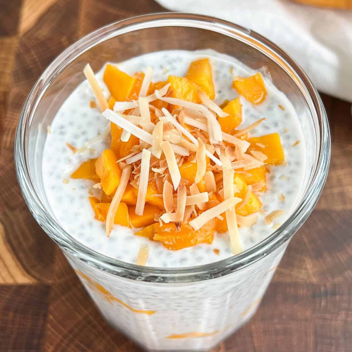 Mango Coconut Chia Pudding - Trang's Kitchen Table