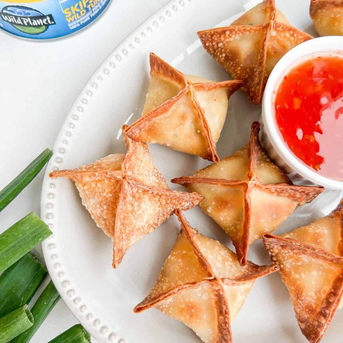 High Protein Cream Cheese Wontons - Trang's Kitchen Table