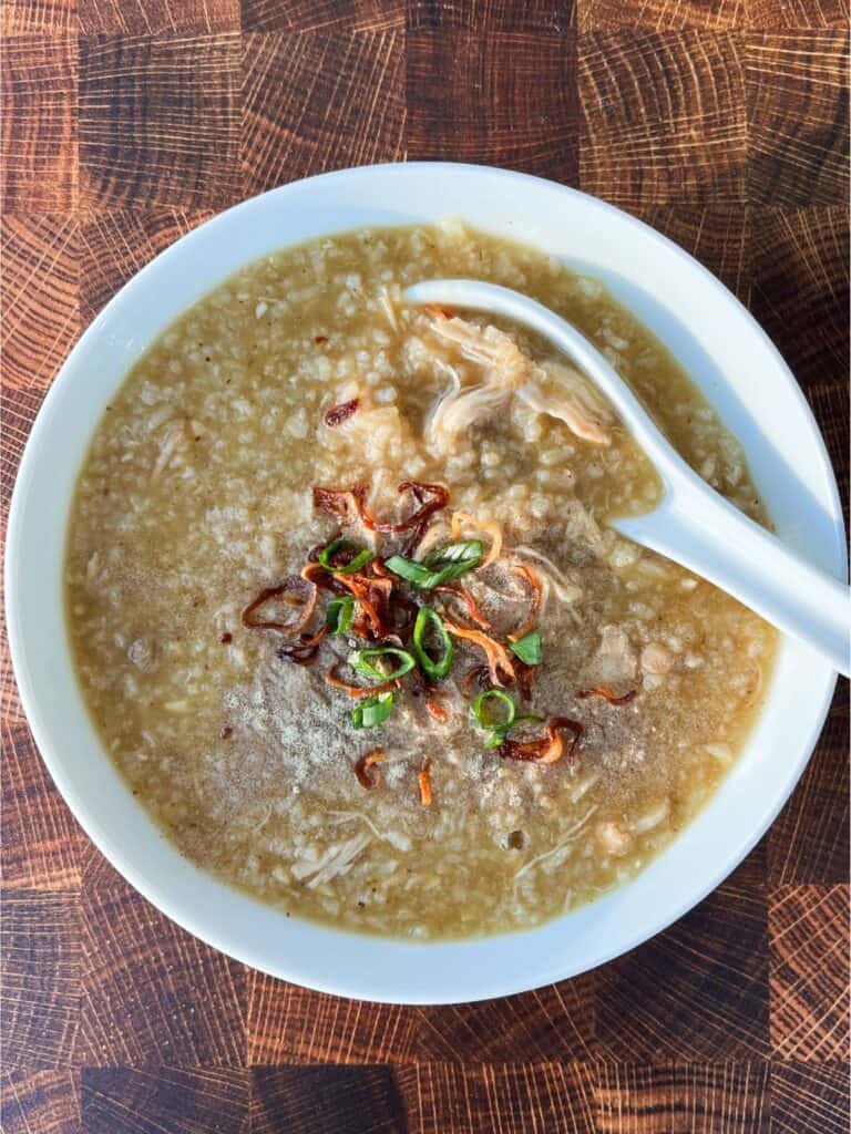 Ginger Chicken Congee (Cozy and Comforting!) - Trang's Kitchen Table