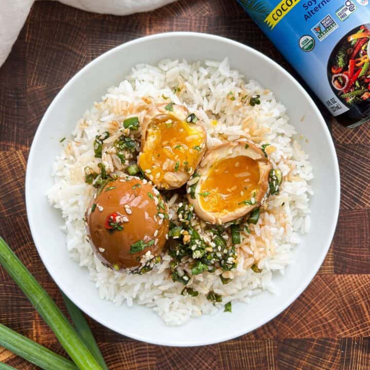 Soy-Free Mayak Eggs (Korean Marinated Eggs) - Trang's Kitchen Table