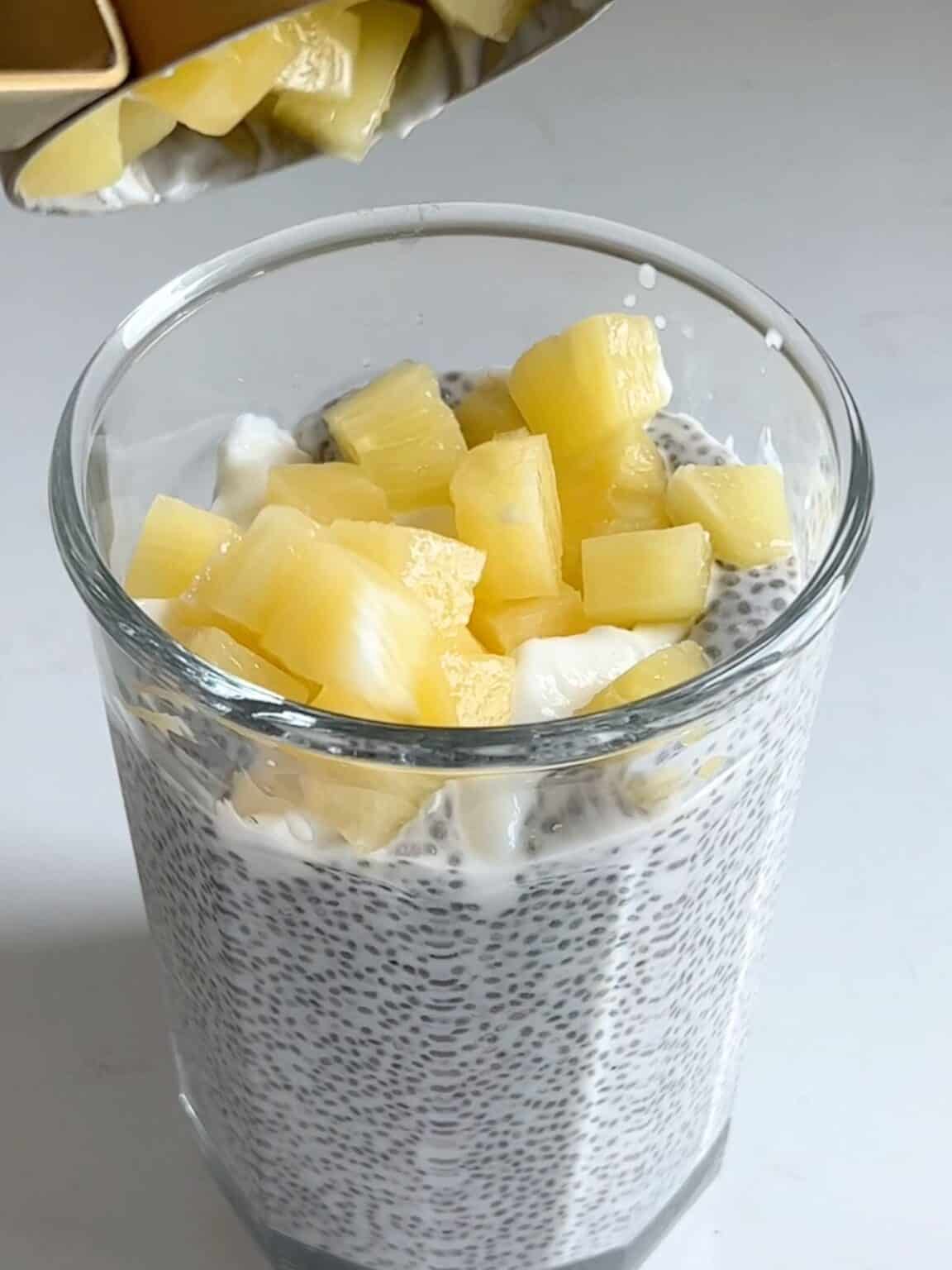 Piña Colada Chia Pudding - Trang's Kitchen Table