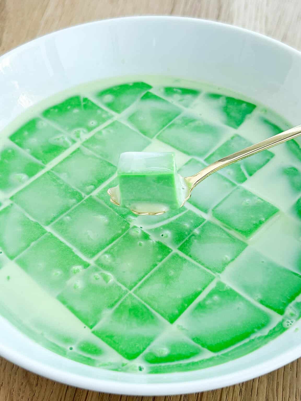 Easy Coconut Pandan Dessert - Trang's Kitchen Table