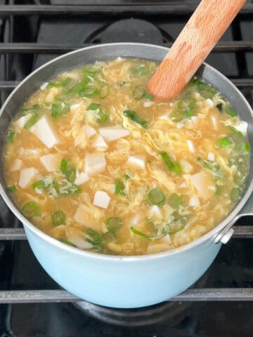 High Protein Miso Soup (Miso Egg Drop Soup) - Trang's Kitchen Table
