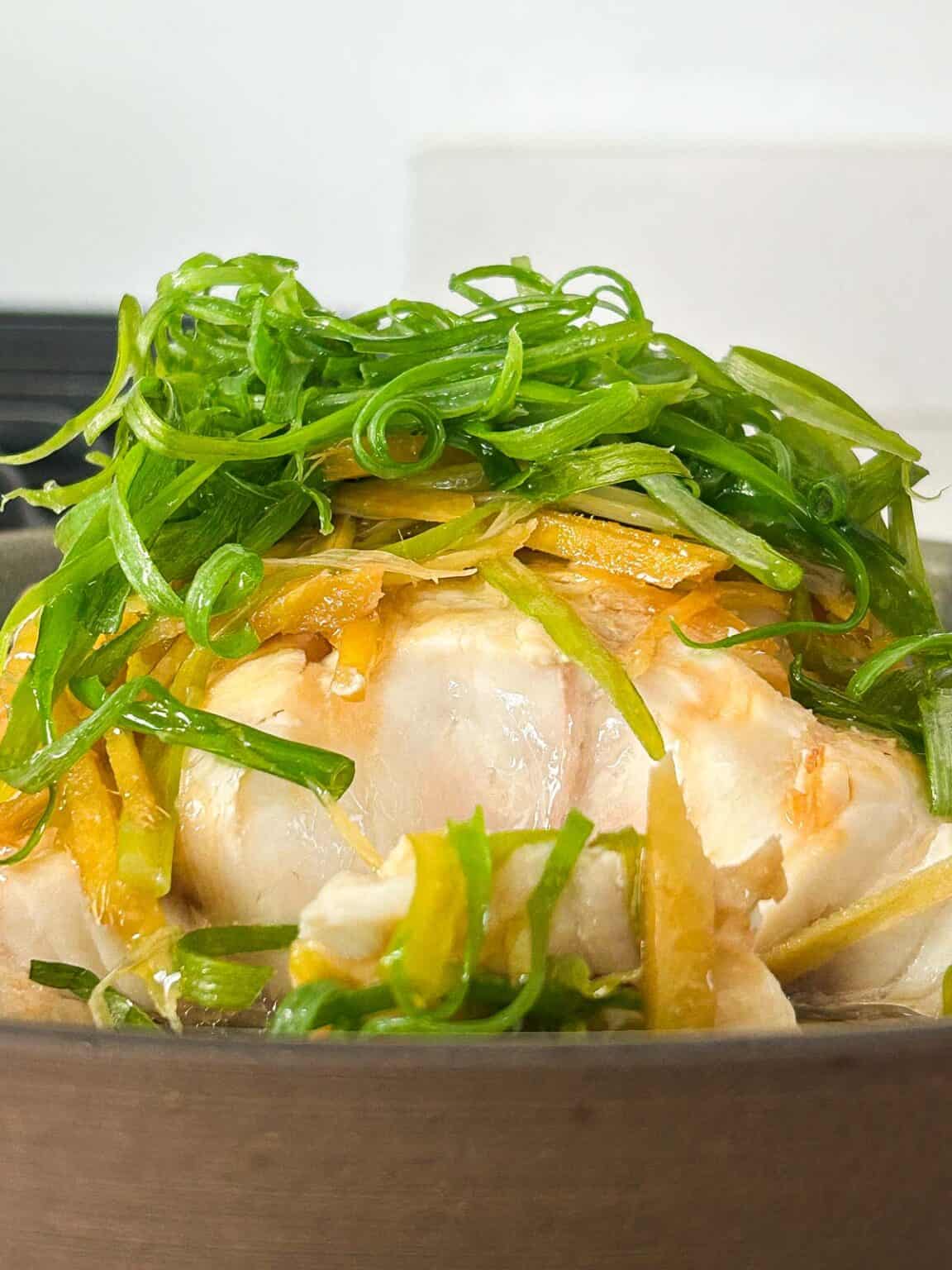 Ginger Scallion Steamed Fish (Cantonese Steamed Fish) - Trang's Kitchen ...